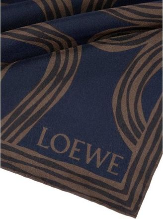 Loewe Foulard imprim&eacute; en soie