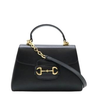 Gucci Sac &agrave; main en cuir Pre-owned - Femme - Pre-owned - Noir - Taille: ONE Size