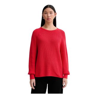 Marc O'Polo Pull &agrave; col rond - Femme - Pulls - Rouge - Taille: 42 FR