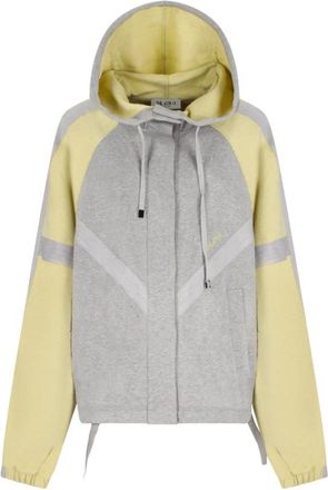 The Attico Femme, Vestes, Gris, Taille: 34 FR Bomber Double American Fleece