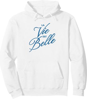 Trendy Apparel La Vie Est Belle Life is Beautiful French Pullover Hoodie