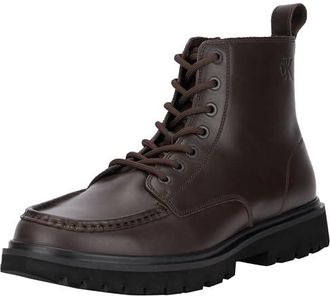 Calvin Klein Jeans Homme EVA Boot Mid Laceup UNFORM Dress YM0YM01073 Bottes, Noir (Dark Brown/Black), 43 EU