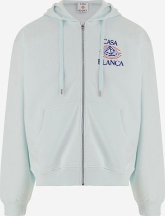 Casablanca Sweat &agrave; capuche en coton avec logo