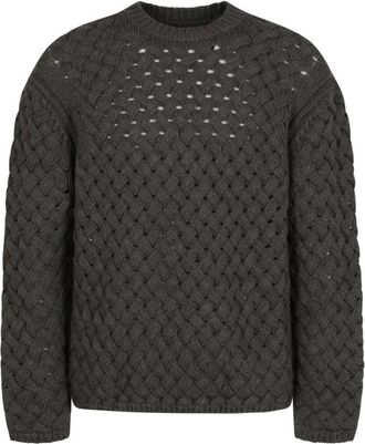 C.P. Company C.p. Company, Homme, Pulls, Bleu, Taille: M Pull ras du cou en laine dagneau