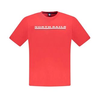 North Sails Rotes Crew Neck Tee - - Tops - Herren - Rot - 3XL
