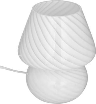 Atmosphera Atmosphera - Lampe champignon cara h18cm blanc