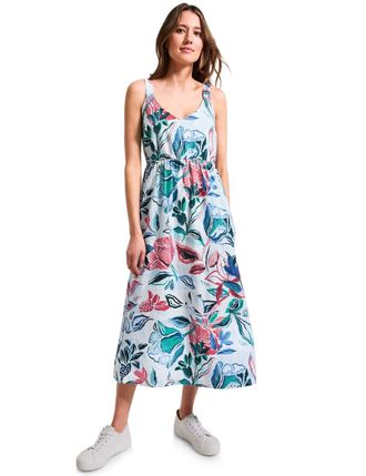 Cecil Damen B143469 Leinenkleid, Wei&szlig;, XL EU