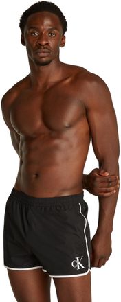 Calvin Klein Herren Badehose Short Runner mit Gummizug, Schwarz (Pvh Black), XL