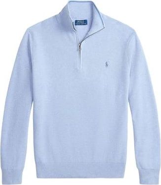 Polo Ralph Lauren Pull &agrave; col zipp&eacute; en maille textur&eacute;e de coton