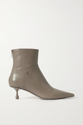 Jimmy Choo London Bottines En Cuir Cycas 50 - Marron