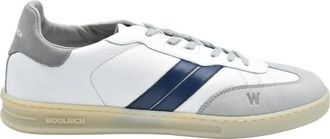 Woolrich Low-Top Sneaker - Low-Top Sneakers With White Leather - Gr. 40 (EU) - in Wei&szlig; - f&uuml;r Damen