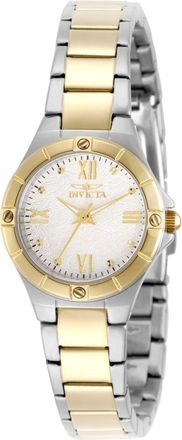 Invicta Wildflower 50390 Damenuhr - Quarzwerk - Edelstahl mit silbernem Zifferblatt - 26 mm