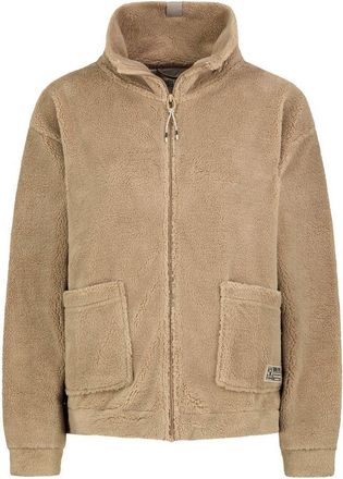 Sublevel Fleecejacke Damen Teddyfleece Kuschelig &Uuml;bergangsjacke Jacke Outdoor Stehkragen, Kapuze, flauschig, kuschelig, warm, Outdoor