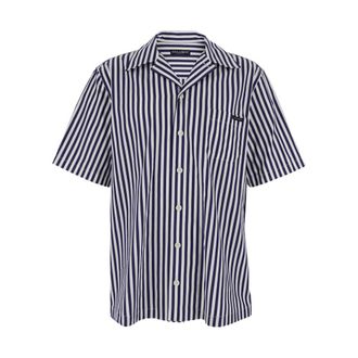Dolce & Gabbana Bowling Shirt - - Shirts - Herren - Blau - L