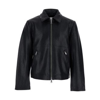 Won Hundred Dutton Lederjacke - - Jackets - Herren - Schwarzk - 2XL