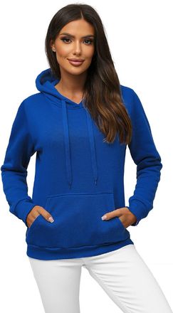 OZONEE Damen Kapuzenpullover Sweatjacke Sweatshirt Farbvarianten Kapuzenjacke Kapuzenpulli Kapuze Langarm Hoodie Sport Style Casual Fitness Training Basic 77