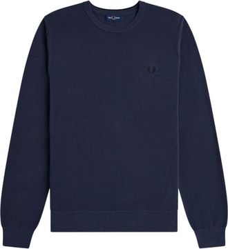 Fred Perry Homme, Pulls, Bleu, Taille: XL Pulls &agrave; col rond