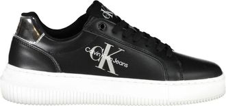 Calvin Klein Femme, Chaussures, Noir, Taille: 40 EU Baskets &agrave; imprim&eacute; logo