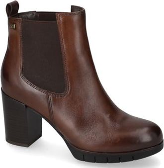 Valleverde Bottines Femme Valleverde17241 Cuir Noir ou Marron Chaussures Casual, marron, 40 EU