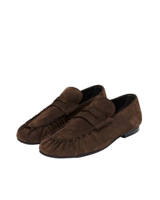 Alohas Womens Loafers Aven Suede Brown