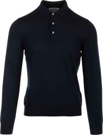 Gran Sasso Homme, Tops, Bleu, Taille: M Tennis M/L
