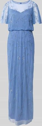 Adrianna Papell Regular Fit Abendkleid mit floralem Allover-Stitching