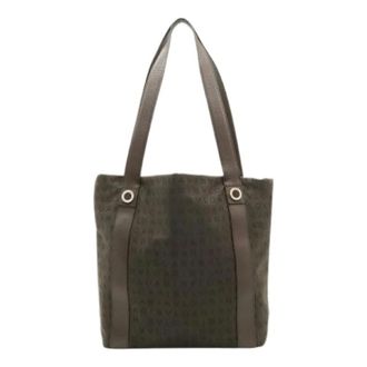 Bulgari Sac cabas Pre-owned Logo Mania en toile et cuir - Femme - Pre-owned - Brun - Taille: ONE Size