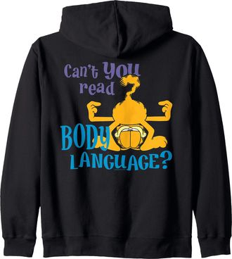 Garfield House Katze K&ouml;rpersprache Kom&ouml;die Meme Cartoon Classic Kapuzenjacke