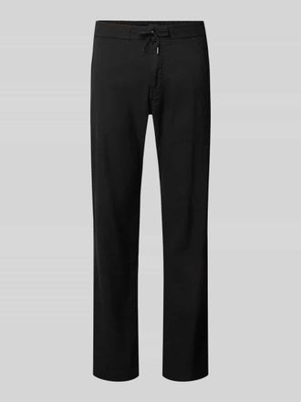 Boss Orange by Hugo Boss Straight Fit Leinenhose mit elastischem Bund Modell Sanderson