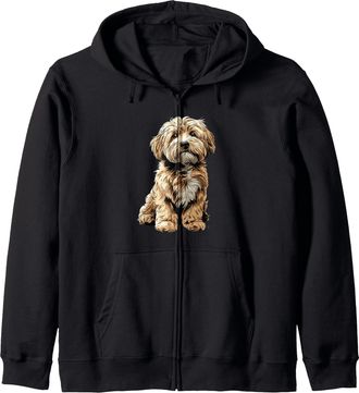 Whyitsme Design Cavachon-Hundeillustration Kapuzenjacke
