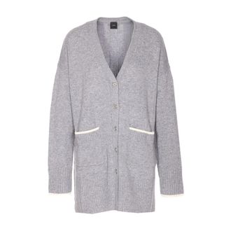 Pinko Tasmania Cardigan - - Knitwear - Damen - Grau - S