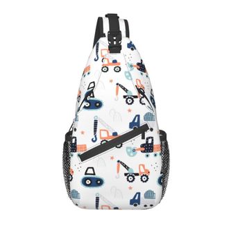 AOOEDM Lustige Auto-Schultertasche, lässiger Crossbody-Schulterrucksack, Brust, lässiger Tagesrucksack, LKW-Tasche für den Außenbereich