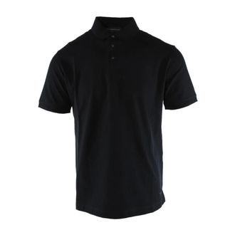 Armani 3D-Effekt Gepr&auml;gtes Jacquard-Jersey-Polohemd - - Tops - Herren - Blau - L