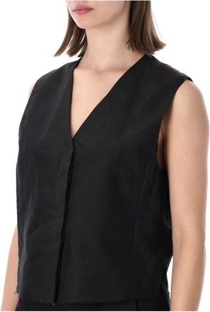 Our Legacy Femme, Vestes, Noir, Taille: 34 FR Base Waistcoat
