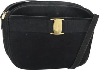 Ferragamo Sac port&eacute; &eacute;paule Pre-owned - Femme - Pre-owned - Noir - Taille: ONE Size
