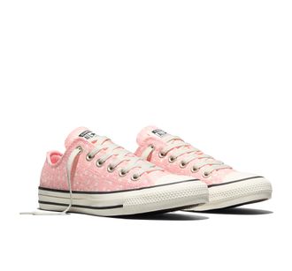 Converse Sneaker CONVERSE CHUCK TAYLOR ALL STAR DEER PATTERN, Damen, Gr. 37,5, ok bloomer, egret, schwarz, Textil, Schuhe Sneaker