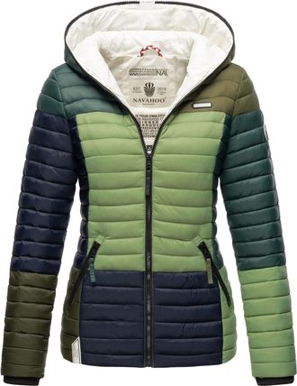 Navahoo Damen Steppjacke Multikulti - Leicht, Stylisch & Mit Colour-Blocking-Design