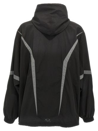 Balenciaga Mens Black Polyester Shell Jacket Clothing