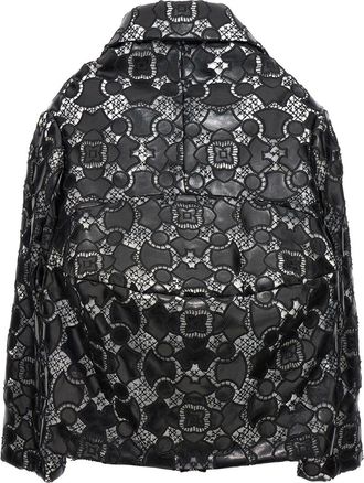 Comme Des Gar&ccedil;ons Laser-Cut Lace Jacket - Black