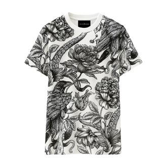 John Richmond All-over Artistic Print T-shirt - - Tops - Herren - Wei&szlig; - XL