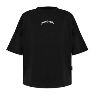 Palm Angels Classic Logo Over T-Shirt - - Tops - Herren - Schwarzk - XS