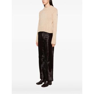 Moncler Ribbed Knit Sweater - Beige