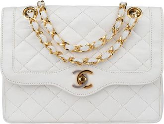 Chanel Crossbody Bags - Chanel Quilted Lambskin Bicolor Double Flap Crossb - Gr. unisize - in Bunt - f&uuml;r Damen