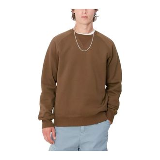 Carhartt Work in Progress Homme, Sweatshirts et sweats à capuche, Brun, Taille: S Sweat Chase Couleur Chocolat Or