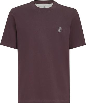 Brunello Cucinelli Cotton Jersey Crew-neck T-shirt With Logo