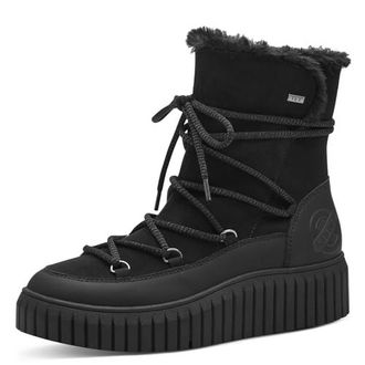 s.Oliver Bottines en Dentelle pour Femme 5-26436-43 Botte de Neige, Noir, 38 EU