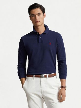Polo Ralph Lauren Poloshirt 710680790046 Dunkelblau Custom Slim Fit