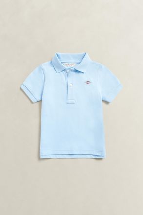 GANT Kinder Shield Piqu&eacute; Poloshirt (110/116) SKY Blau