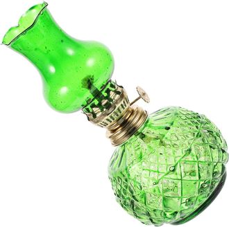 BESPORTBLE Vintage Kerosinlampe aus Glas mit Einstellbarem Docht Dekorative Antike Petroleumlampe f&uuml;r Innenbereich Nostalgische &Ouml;llampe f&uuml;r Wohnzimmer und Campin