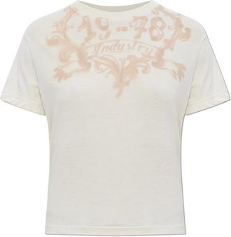 Diesel Femme, Tops, Beige, Taille: 38 FR T-Ila-Aa5 T-shirt